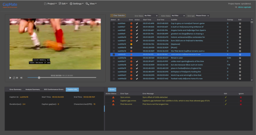 Difference between Caption QC Software vs Closed Captioning Software
